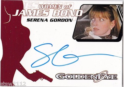 JAMES BOND 2014 ARCHIVES WA51 SERENA GORDON CAROLINE AUTOGRAPH ...