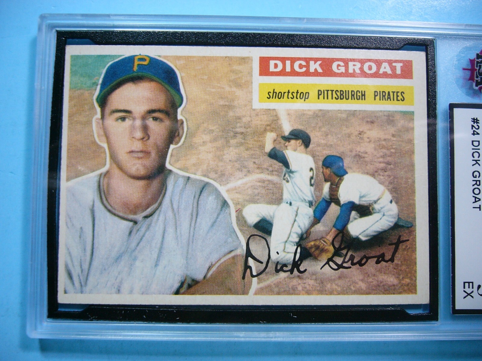 1956 TOPPS TOPPS MLB BASEBALL CARD #24 DICK GROAT KSA 5 EX SHARP!! '56 ...