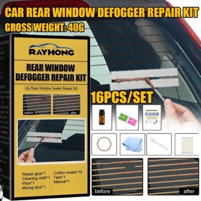 Car Rear Window Defogger Heater Grid Lines Repair Kit For Scratched ...