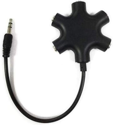 Multi Headphone Audio Splitter 5-Way Jack 3.5mm Audio Stereo Headset ...