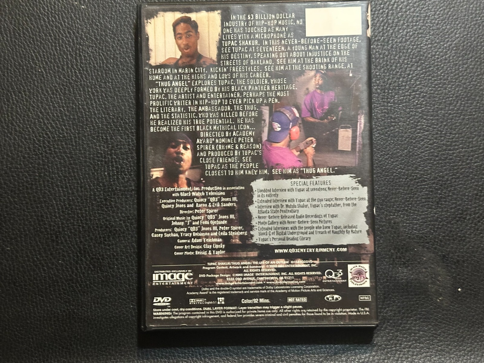 Music DVD -Tupac Shakur - Thug Angel - THe LIfe of an Outlaw | eBay