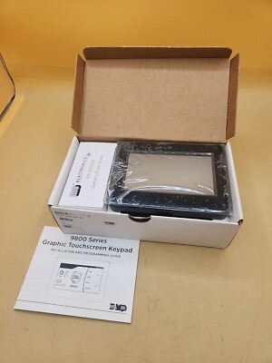 DMP 9862-B WIRELESS LCD TOUCHSCREEN KEYPAD Prox Black 9800 Series Kit ...