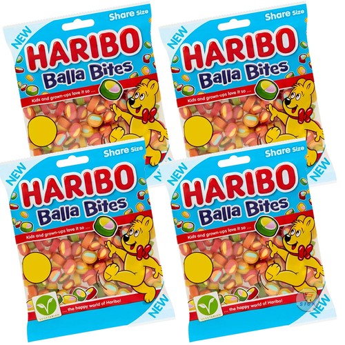 Haribo Balla Bites Fruit flavour gummies sweet Share Bag 154g - Soft ...