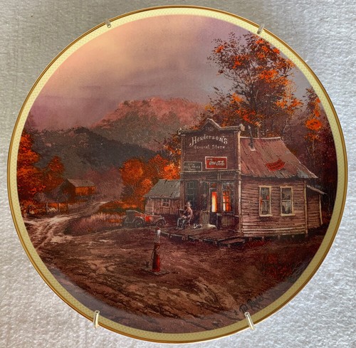 "The Old General Store" By Ted Blaylock 8" Franklin Mint Wall Plate # ...