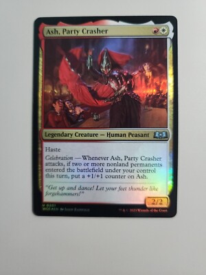 MTG Ash, Party Crasher Wilds of Eldraine 201 Foil Uncommon | eBay