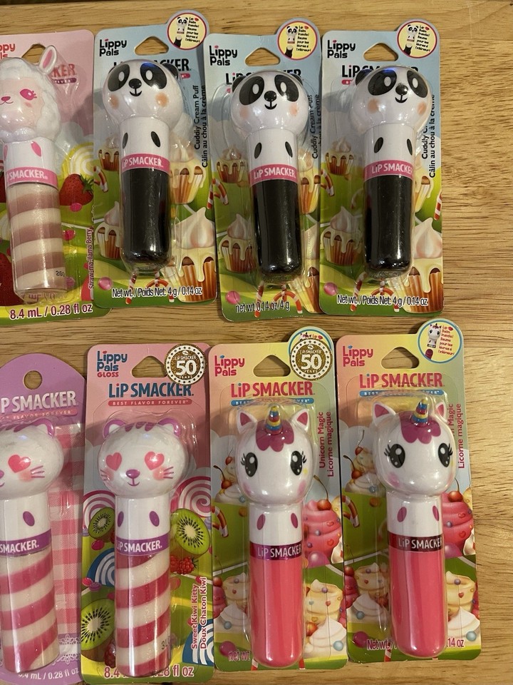 14 Lip Smacker Lippy Pals Lip Balm & Lip Gloss Unicorn Panda Llama ...