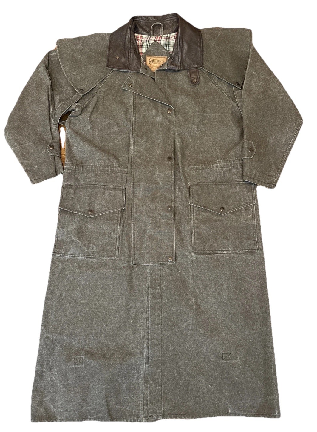 Outback Trading Company Duster Jacket Men’s Large Br… - Gem