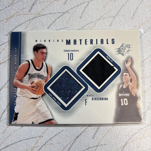 Wally Szczerbiak Timberwolves Game-Worn Jersey & Warm-Up Trading Card ...
