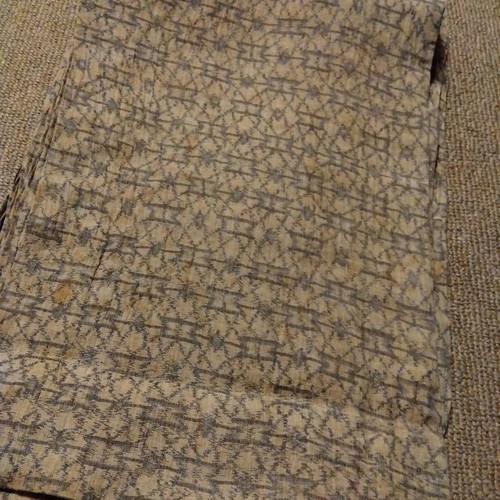 Showa Echigo Jofu Ojiya Chijimi Kimono Fabric 乙染 Geometric Old Cloth ...