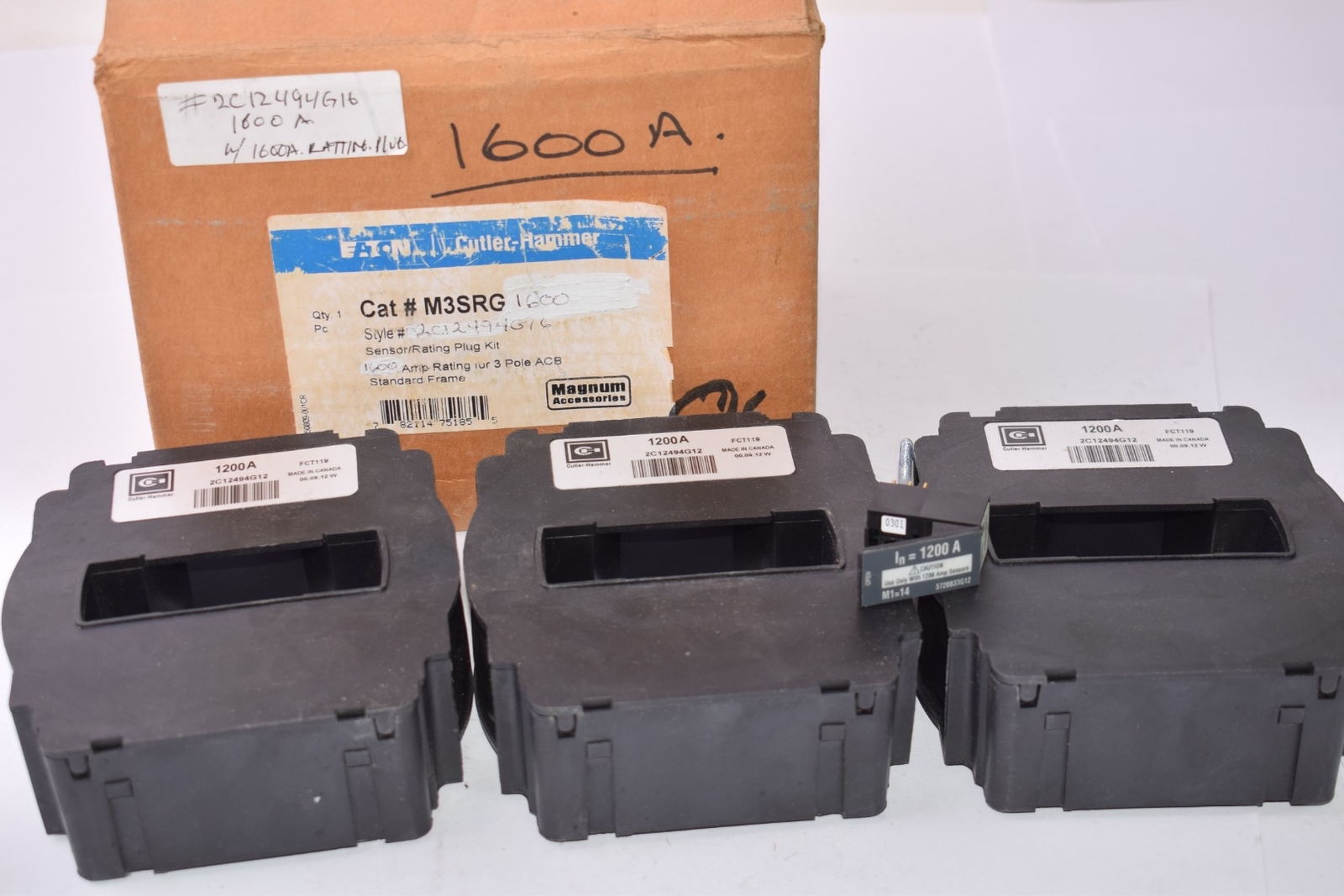 Eaton M3SRG1600 Magnum Sensor and Rating Plug Kit Factory Surplus 1 YR ...