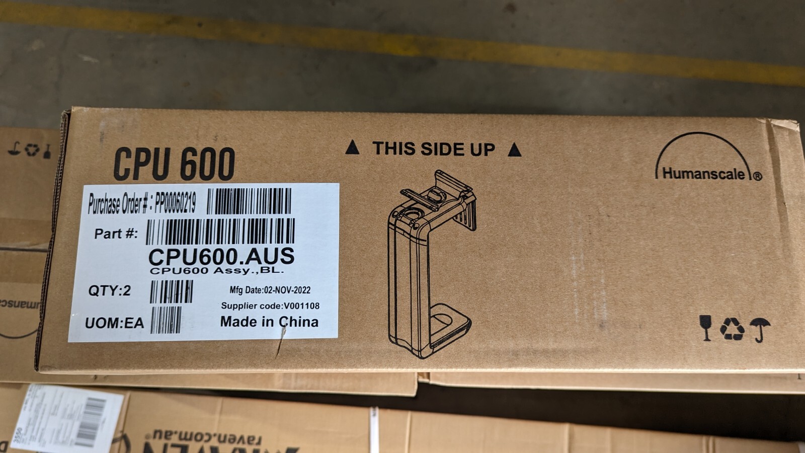 Humanscale CPU600 CPU Holder CPU600 | eBay