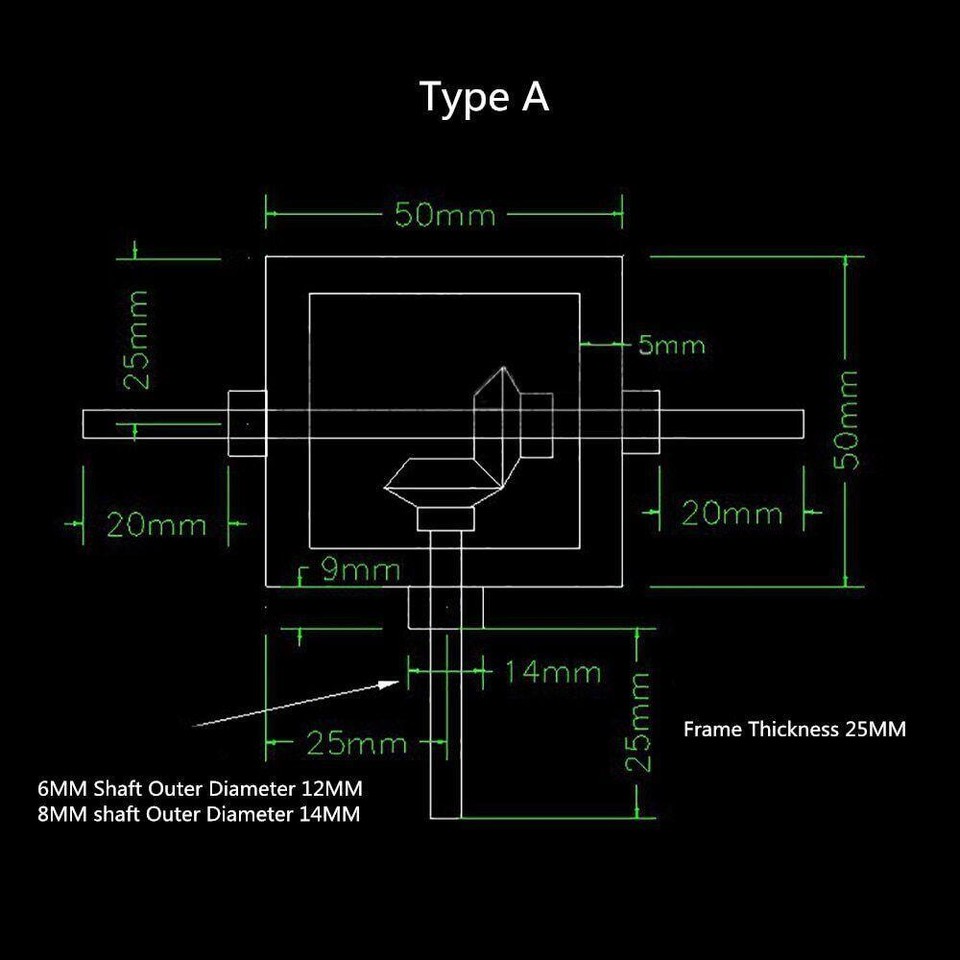 90 Degree Right Angle Drive Reversing Bevel Gear Box Aluminum Frame ...