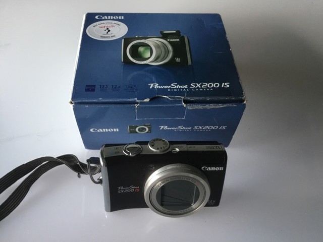 Canon PowerShot SX200 IS 12.1MP Digital Camera - Black for sale online ...