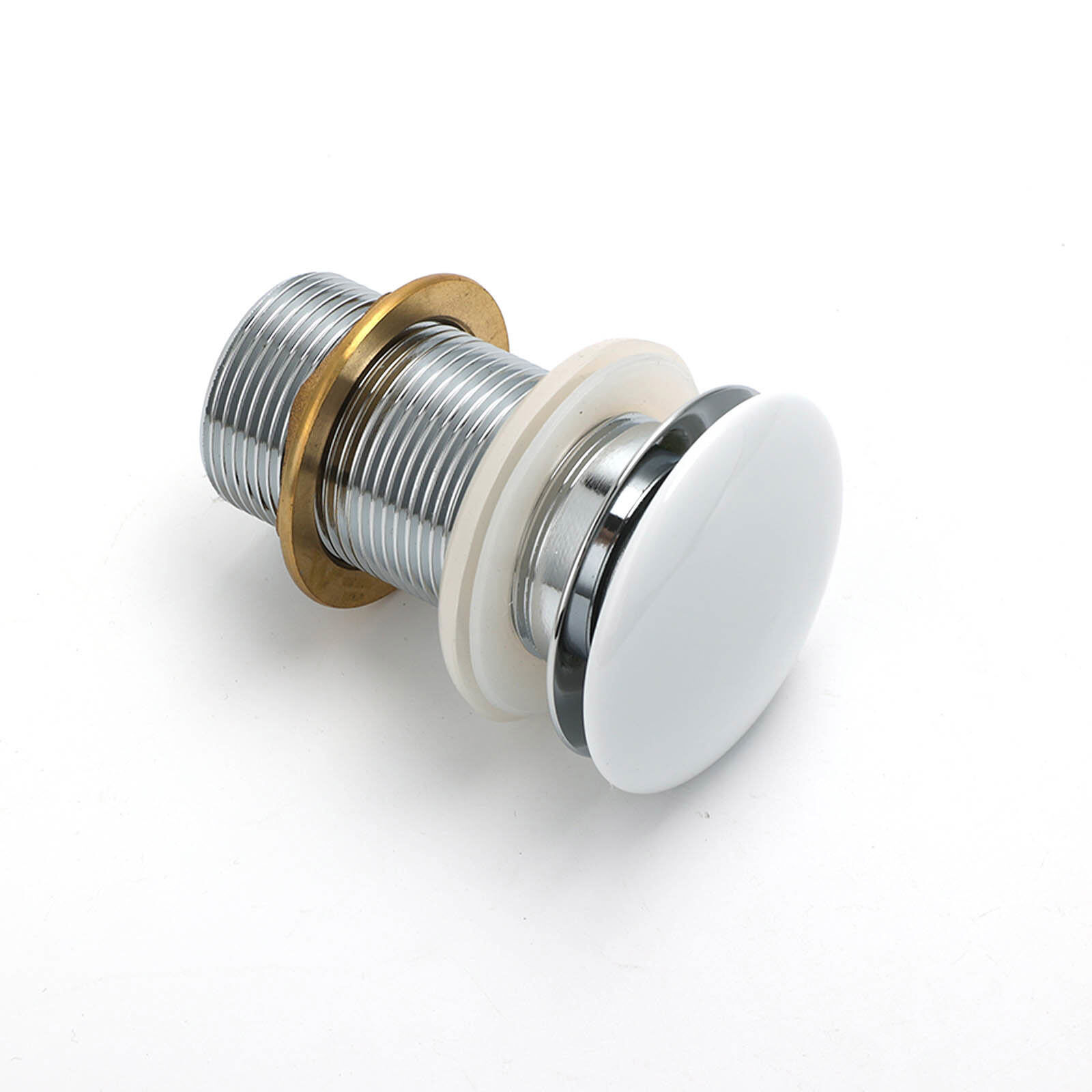 OZ Brass 32mm Basin Waste Sink Pop Up Push Plug Drain Chrome/Black ...