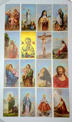 VTG 16 FRATELLI BONELLA ITALY Holy Prayer Cards Catholic Religious 101 ...