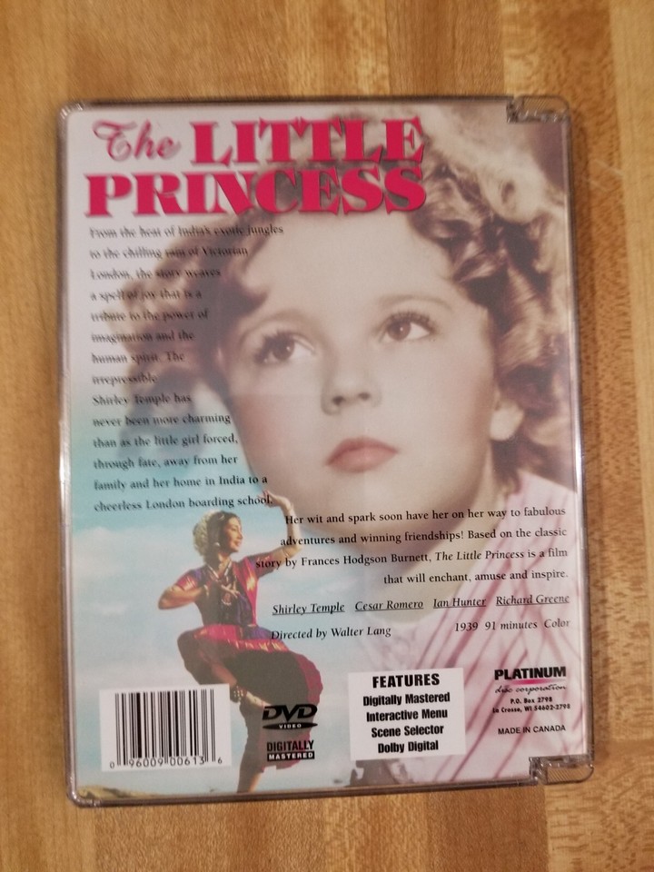 SHIRLEY TEMPLE THE LITTLE PRINCESS DVD 96009006136| eBay