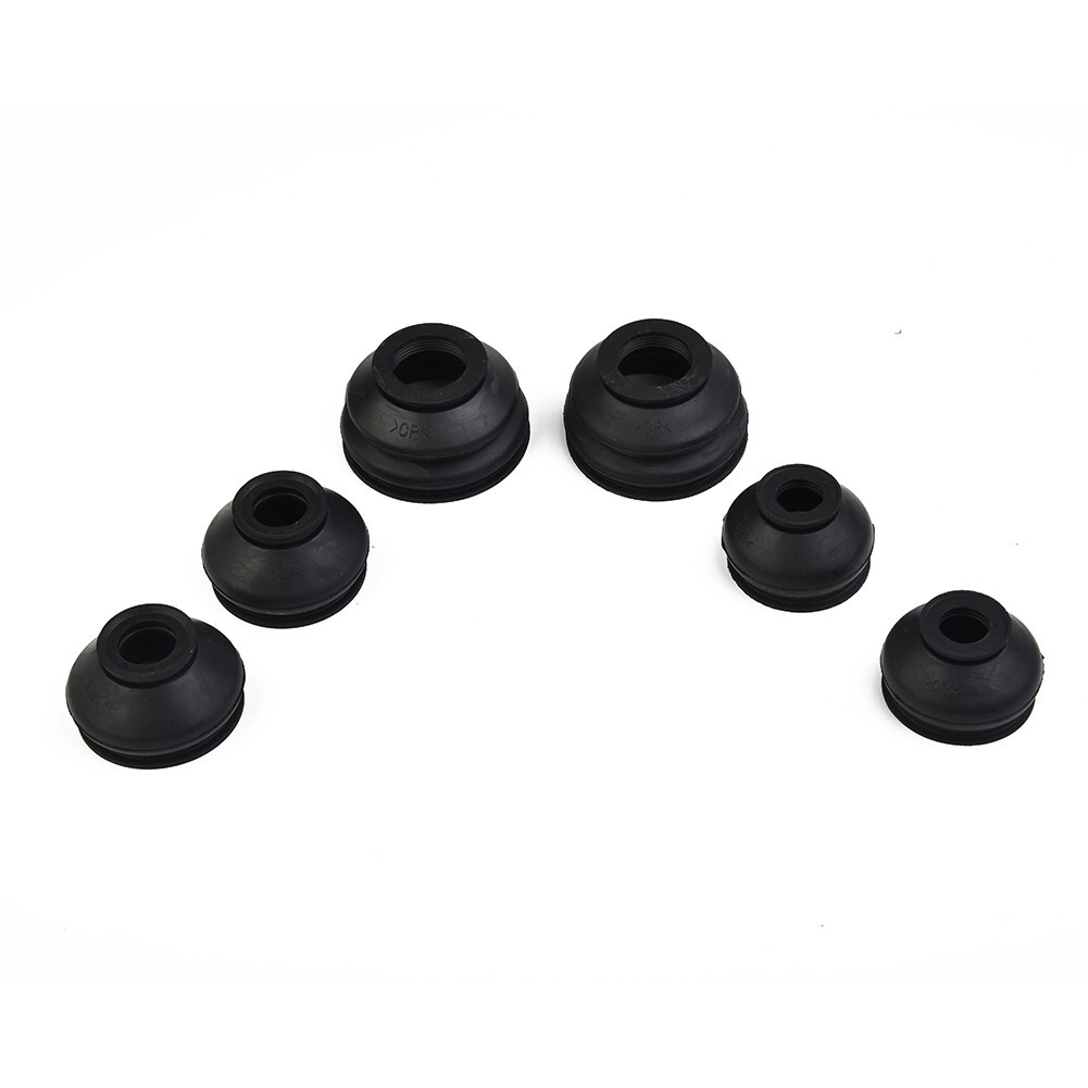 6pcs/set Rubber Tie Rod End Ball Joint Dust Boots Dust Cover Boot High ...