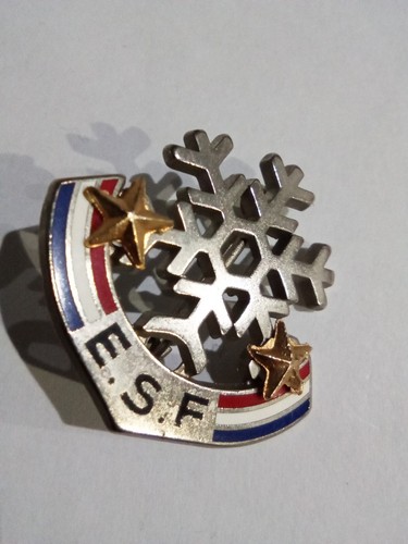 Broche Insigne Flocon ESF École Ski Français 2 Étoiles Fournier | eBay