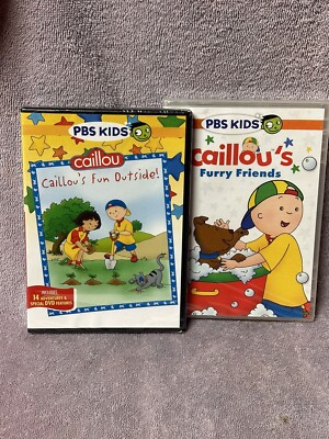 Caillou's Fun Outside / Caillou's Furry Friends (DVD, PBS Kids) - NEW ...
