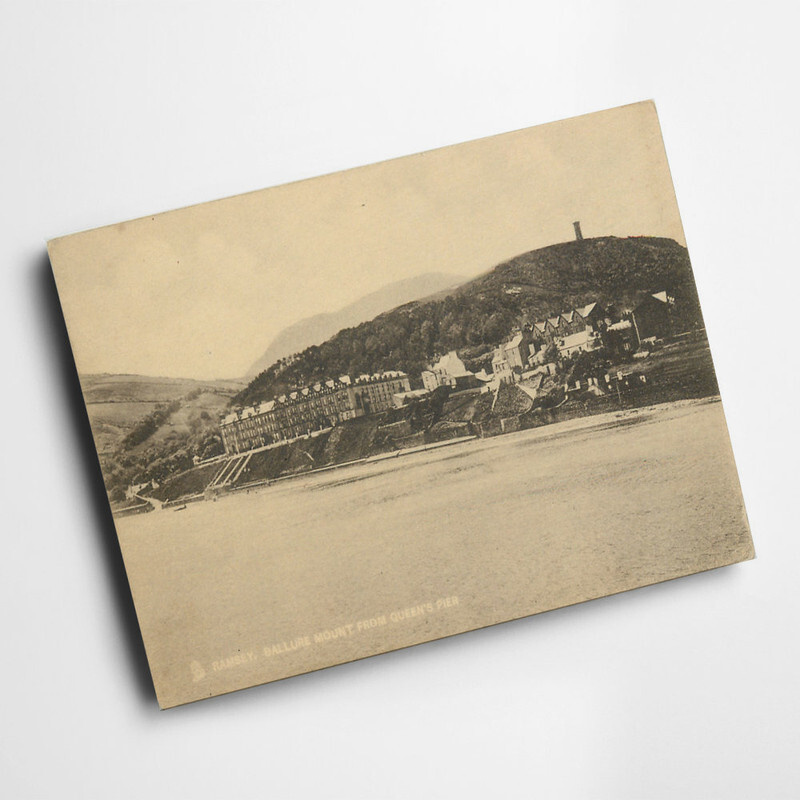 A6 PRINT - Vintage Isle of Man - Ramsey. Ballure Mount from Queen's ...