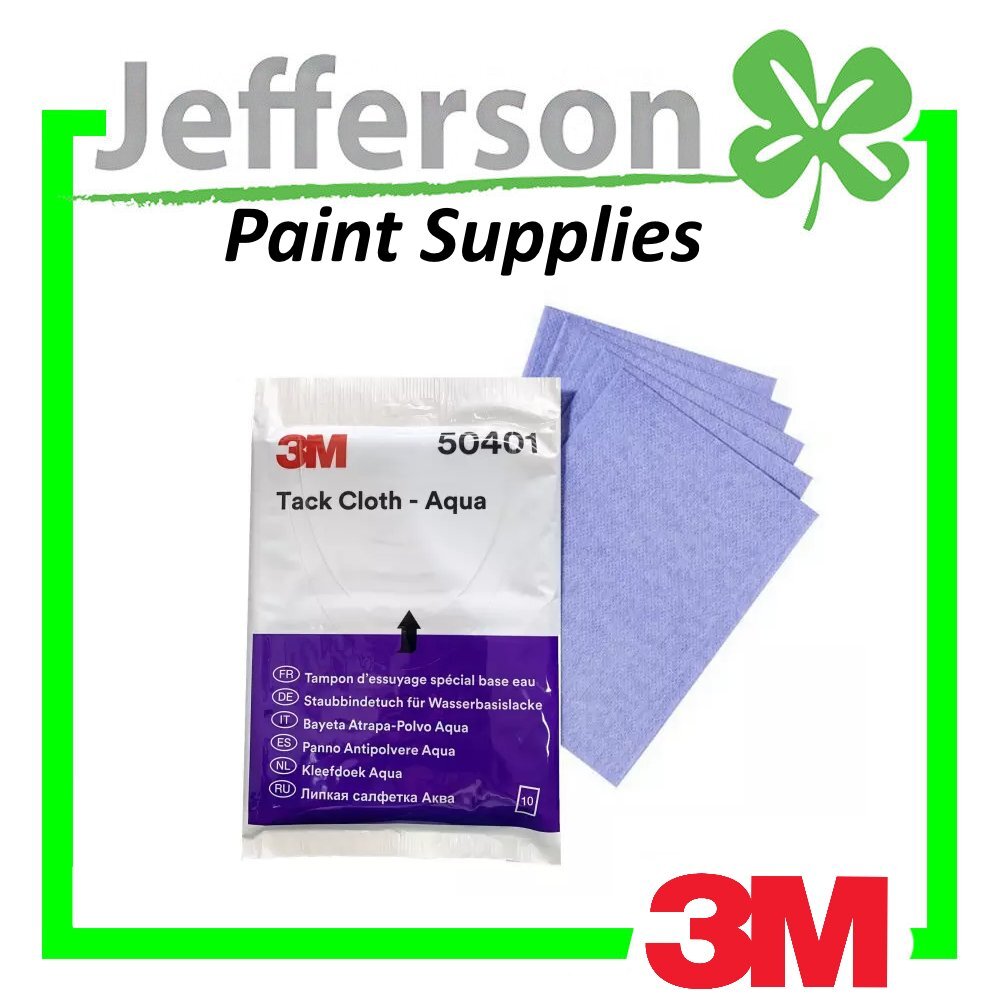 3M 50401 Aqua Tack Cloth Rag Pkt 10 Auto Paint | eBay