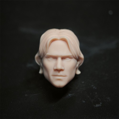 Blank 1/12 Scale Supernatural Young Sam Head Sculpt Unpainted Fit 6" ML ...