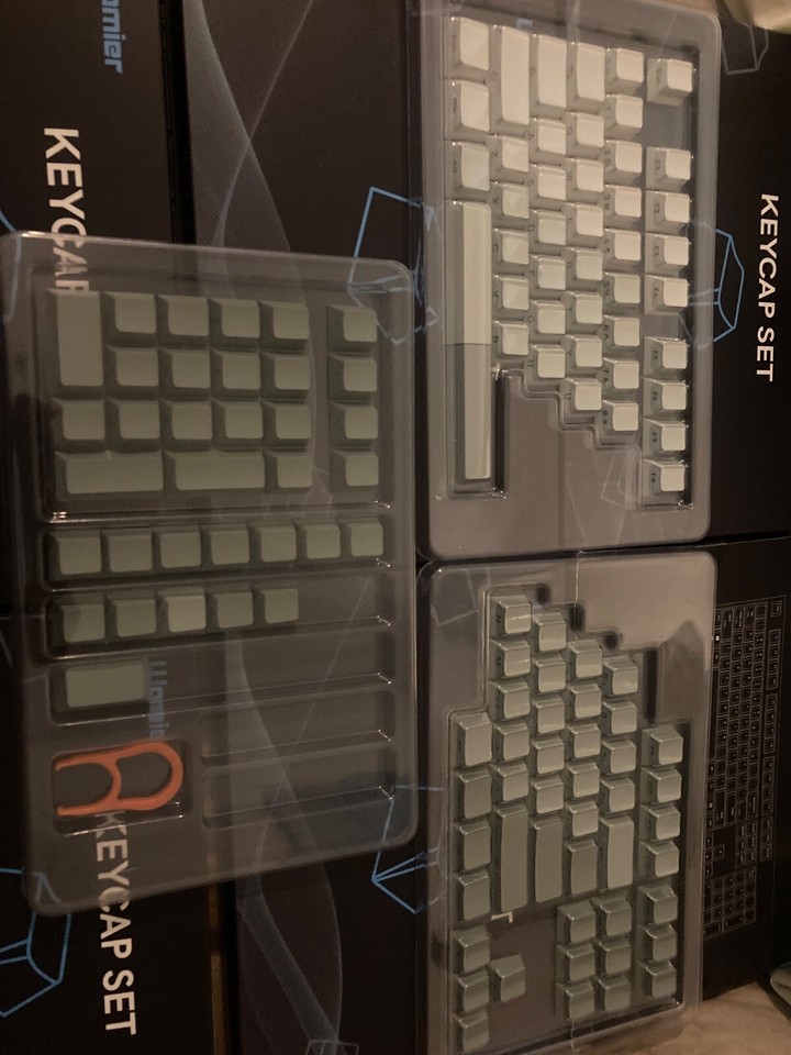PBT Keycaps - Side Printed Keycap Set Double Shot Shine Through Custom ...