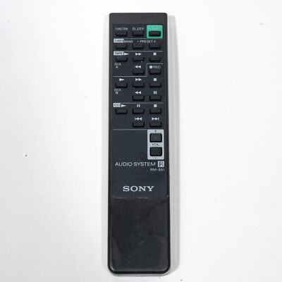 Genuine Sony RM-S51 Audio System TAPE CD Radio Hi-Fi Remote Control ...