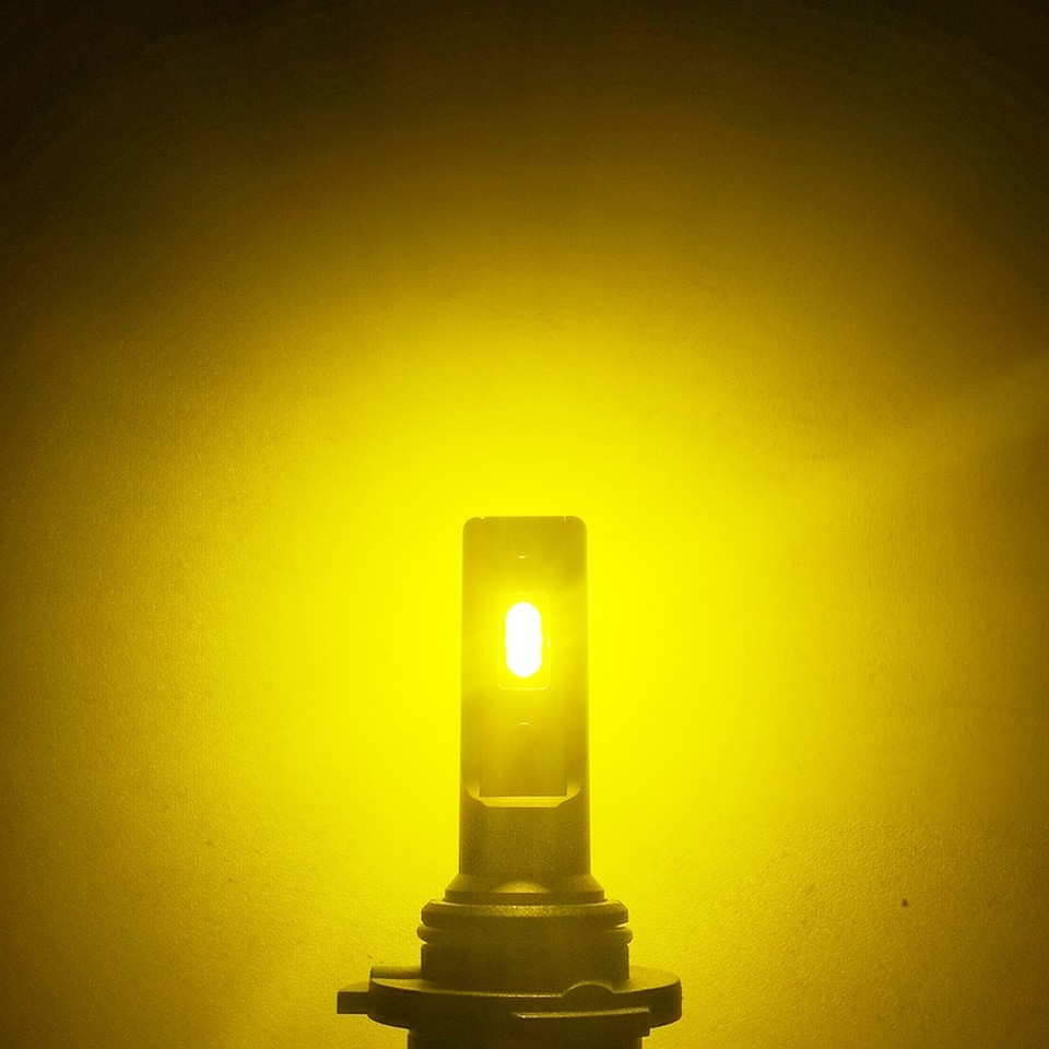 AUX 9140 H10 9145 Fog LED Light Driving Bulbs Lamp 2000LM 3000K Golden ...