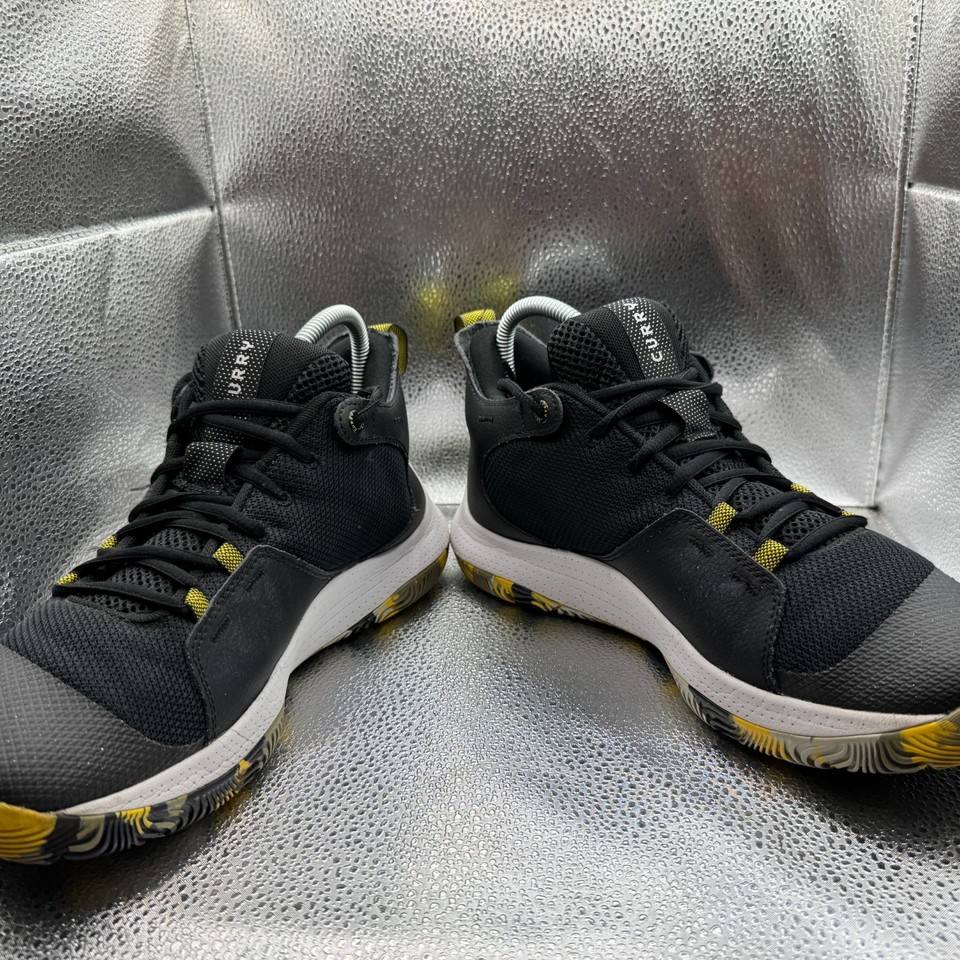 Size M10/W11.5 Under Armour UA 3Z5 Curry Black Unisex Sneaker Shoes ...