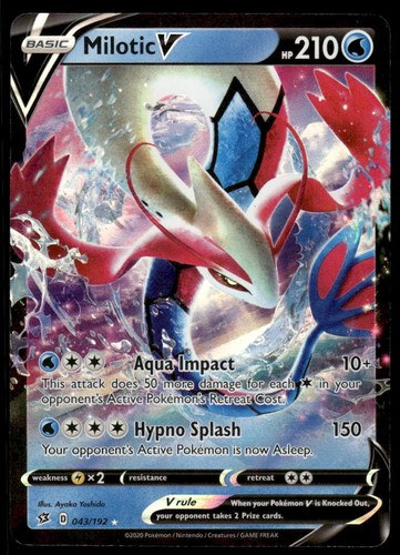 Pokemon TCG SWSH02: Rebel Clash #043/192 Milotic V NM | eBay