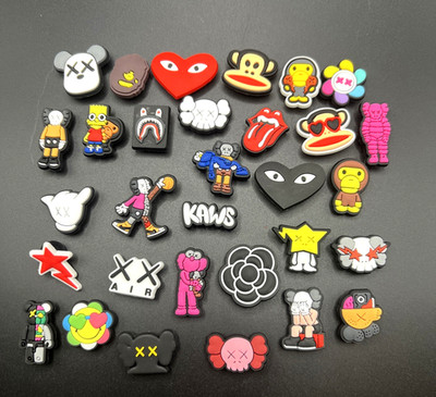 31 Piece set KAWS x Jibbitz Crocs Set of Charms Pop Culture Fashion Art ...