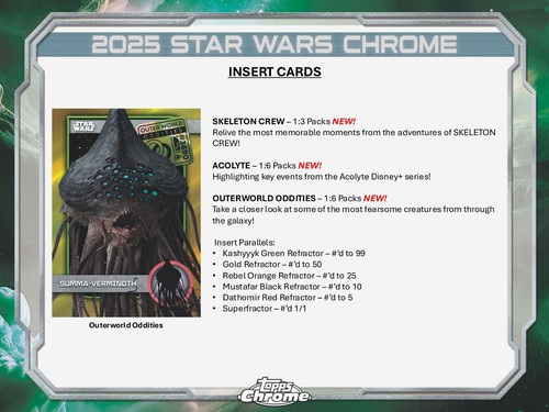 Mog Adana 2025 Topps STAR WARS CHROME 3 Case (120 Box) Break#1 | eBay