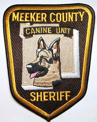 Meeker County Minnesota Sheriff Canine Unit K9 Patch - FREE Tracked US ...