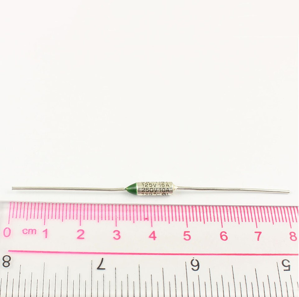 5pcs SWC Thermal Fuse SW-114T 139C 139 Degree 10A 250V TF Axial Lead ...