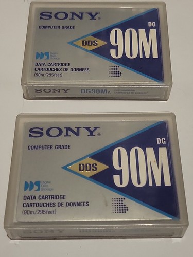 2x Sony DDS DG-90M Data Cartridge Tapes Used media | eBay UK