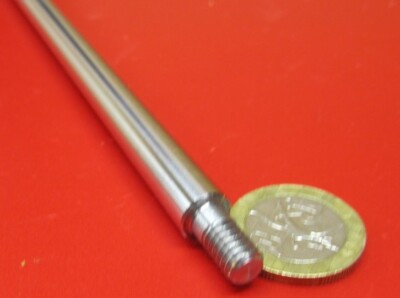 52100 Steel Shaft, Rod, 3/8" Diameter, 1/4"-20 Threads, both ends x 13 ...