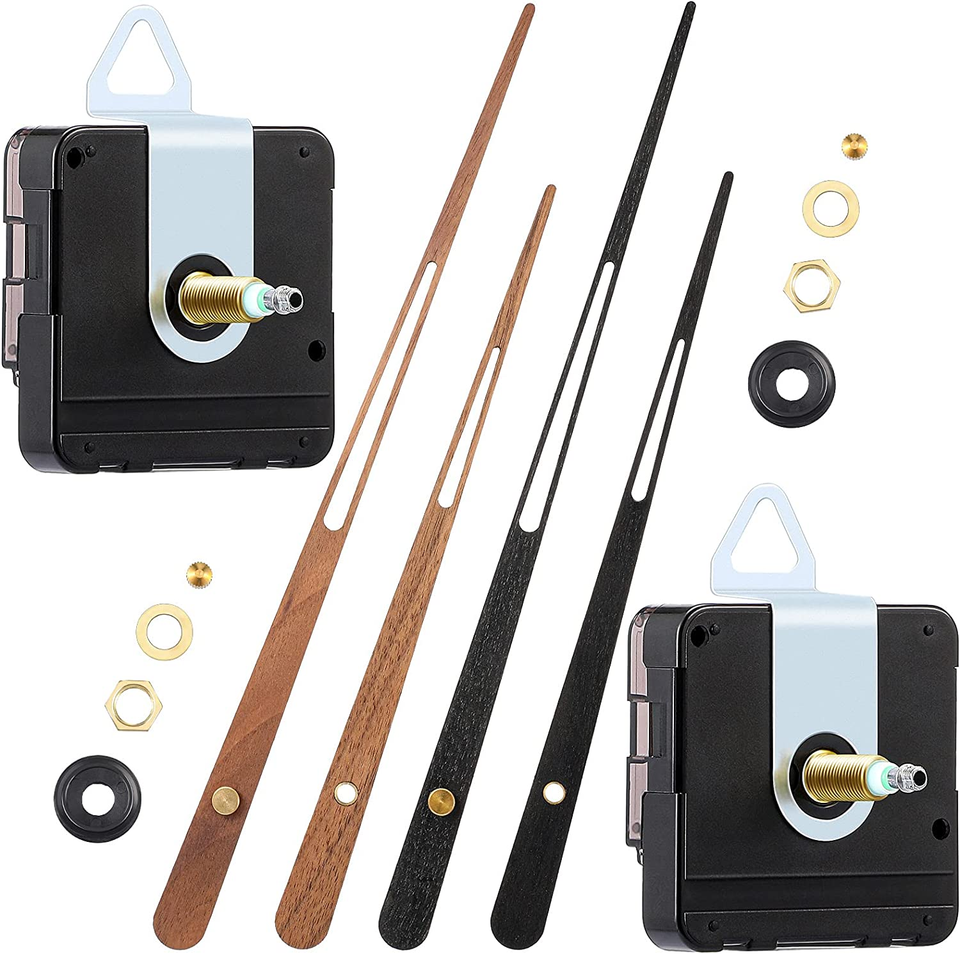 2 Pcs DIY High Torque Wall Quartz Clock Movement Mechanism Kit 24 ...
