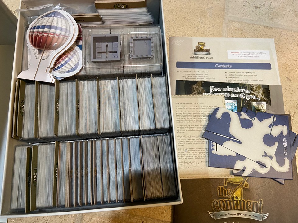 7th Continent Board Game Core Set + What Goes Up Expansion (All Sleeved ...