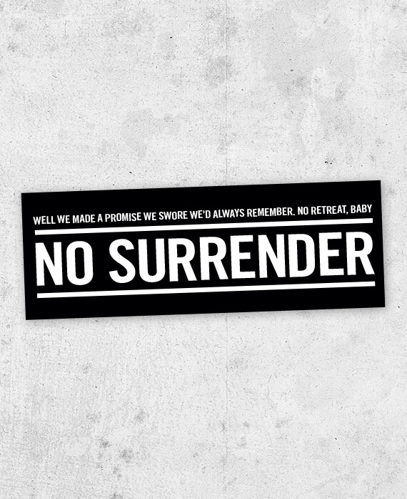 Bruce Springsteen Sticker - No Surrender bumper, born in the usa, e ...