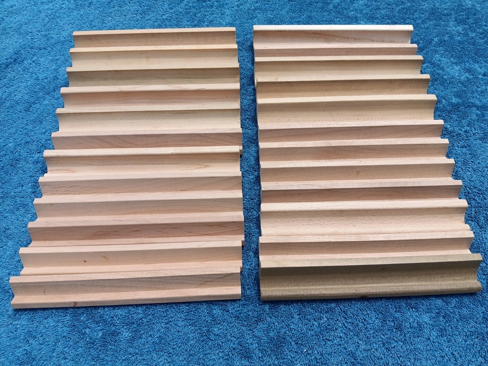 LOT 24 pc WOODEN SCRABBLE TILE RACKS TRAYS HOLDERS FOR CRAFTS WEDDINGS ...