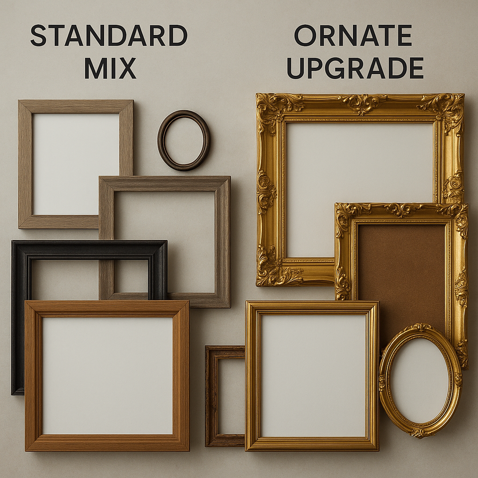 Lot of Vintage Picture Frames - Antique Gold, Silver, & Wood | Eclectic ...