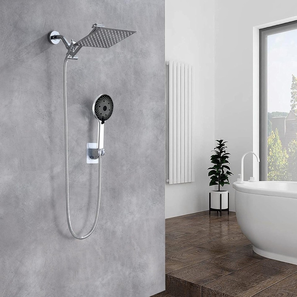 luxury rainfall shower head 10 inch high pressure chrome with ...