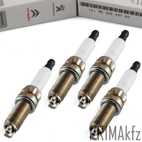 4x ORIGINAL PSA Group Zündkerzen 9802840180 Citroen C4 C5 Peugeot 207 ...