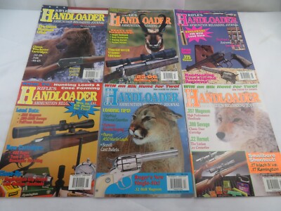 HANDLOADER AMMUNITION RELOADING JOURNAL 2001 SET 209-214 LOT CC | eBay