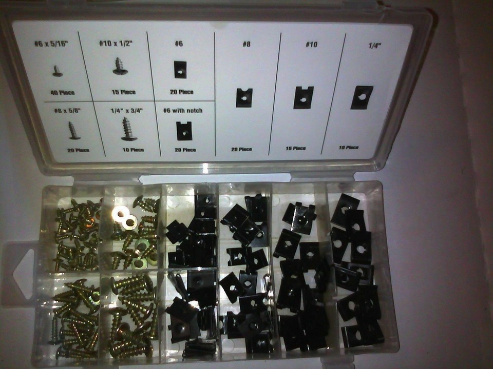 490 PC KIT 320 STAINLESS STEEL SCREWS & 170 U-CLIP SCREW REPLACE RUSTY ...