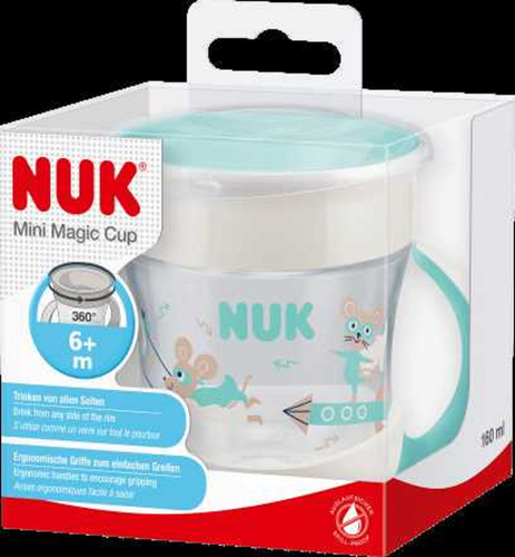 NUK Mini Magic Cup learning mug | 360 ? drinking rim | 160ml ...