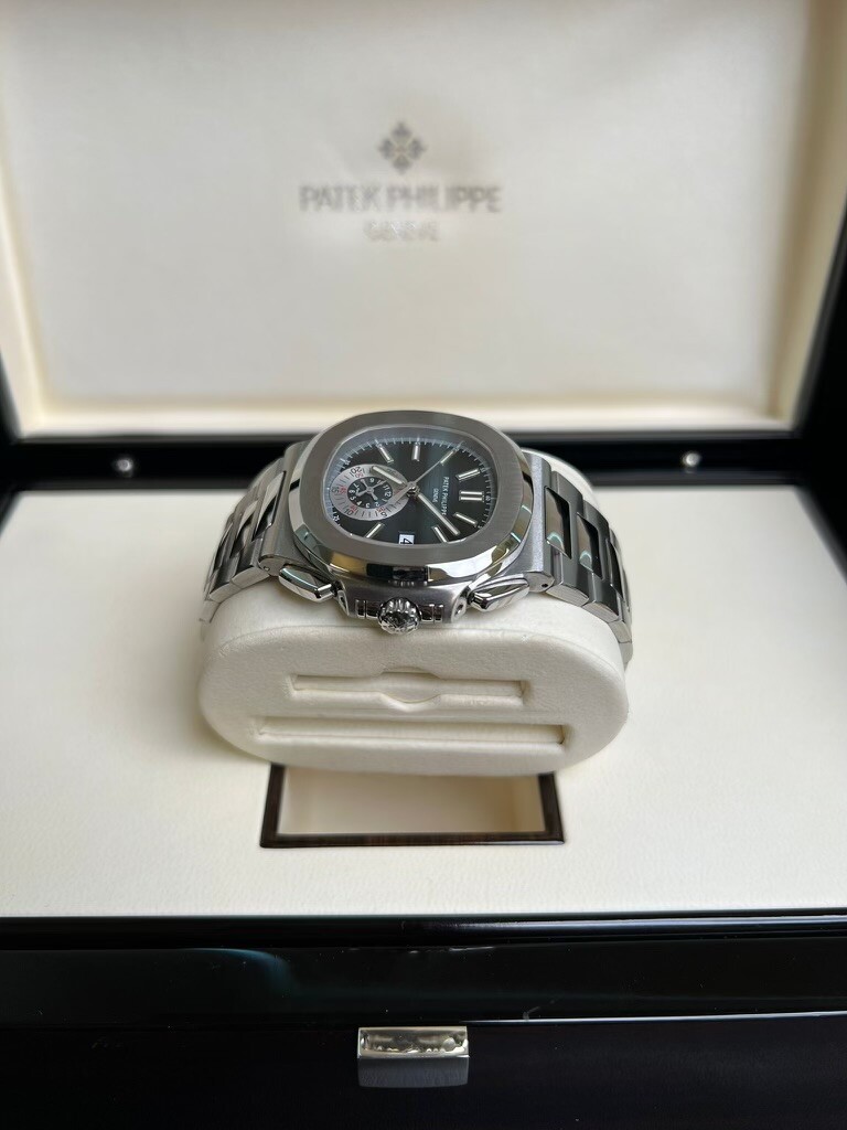 Patek Philippe 5980-1A-001 Nautilus Chronograph Blue Complete Set | eBay