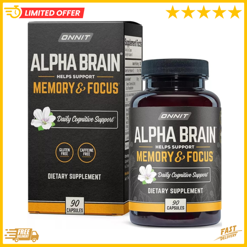 Alpha Brain Memory Focus Daily Cognitive Support 90 CAPSULES SEALED | eBay