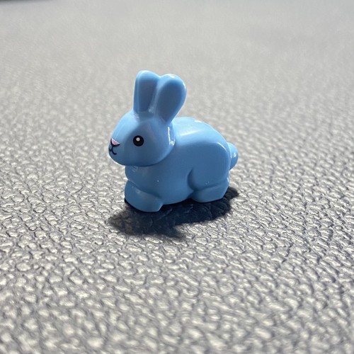 Lego Blue Azure Animal Bunny Rabbit Pink Nose - Brand new - Part ...